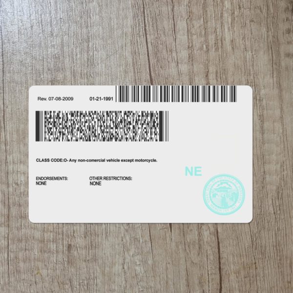 Nebraska Driver License Template PSD – Editable Farm-State ID for Rural ...
