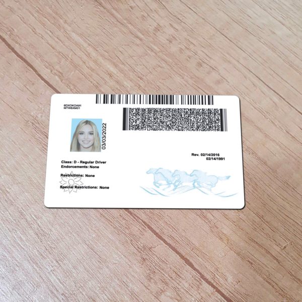 Montana Driver License Template PSD – Tactical Editable ID for Outdoor ...