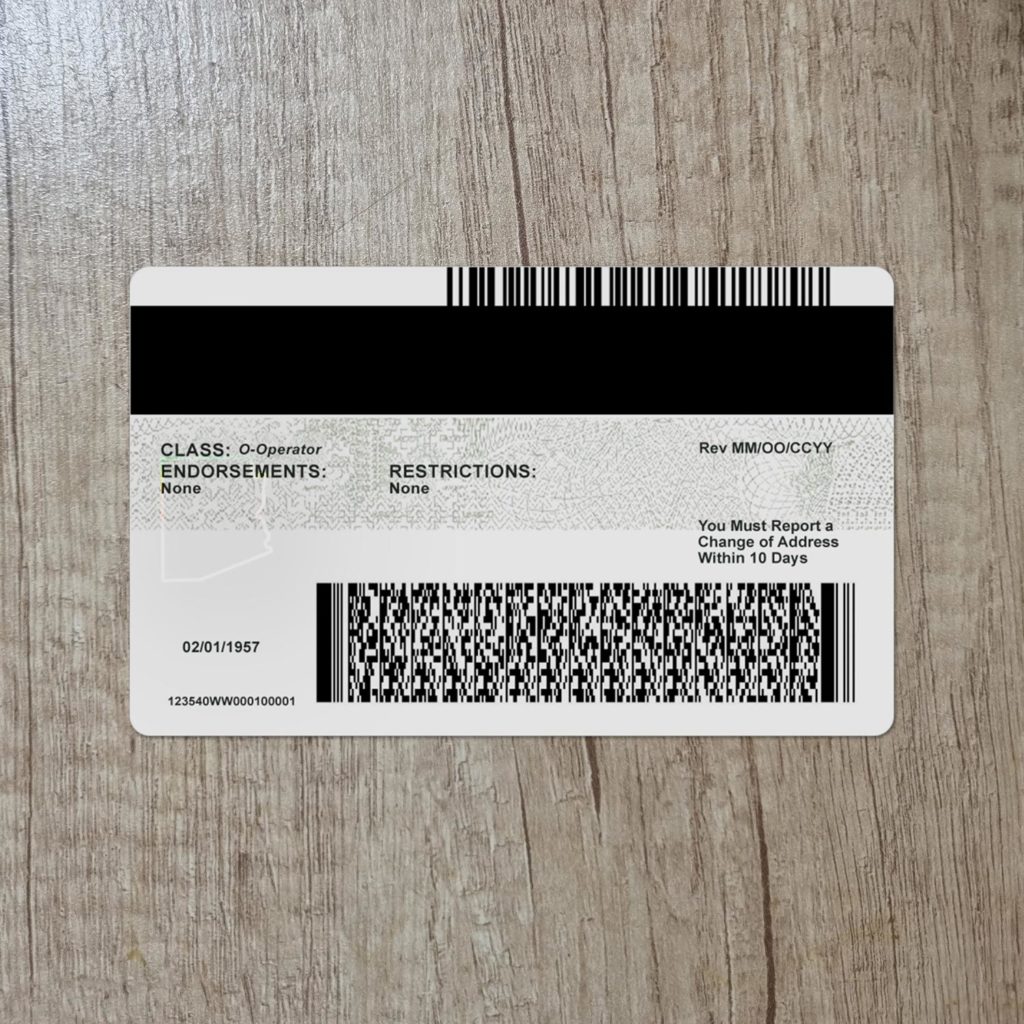 Editable Arizona Driver License Template PSD – Realistic Custom Novelty ID