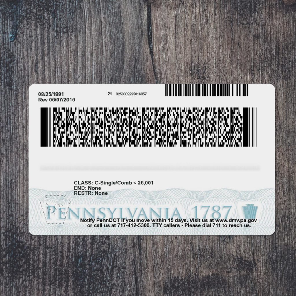 Pennsylvania Driver License Template PSD – Editable Classic ID for ...