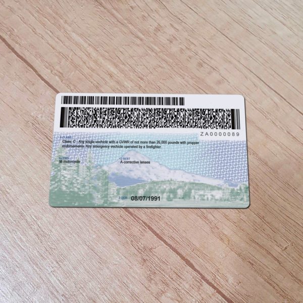Oregon Driver License Template PSD – Eco-Inspired Editable ID for Green ...