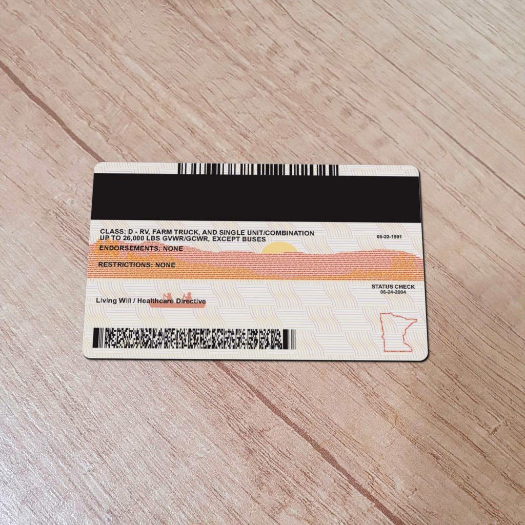 Minnesota Driver License Template PSD – Clean Nordic-Style Editable ID ...