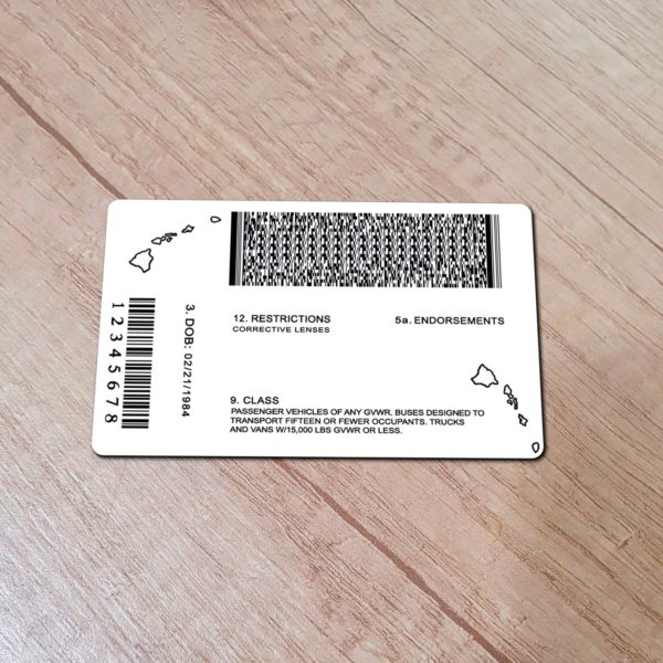 Hawaii Driver License Template PSD – Editable Island-Themed ID for ...
