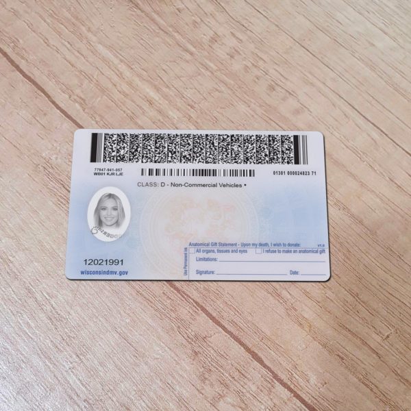 Wisconsin Driver License Template PSD – Clean Editable ID for Education ...