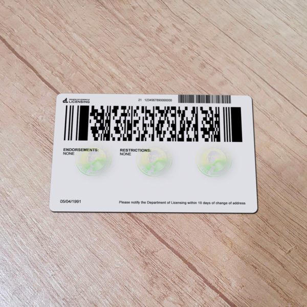 Washington Driver License Template PSD – Modern Editable ID for Tech ...