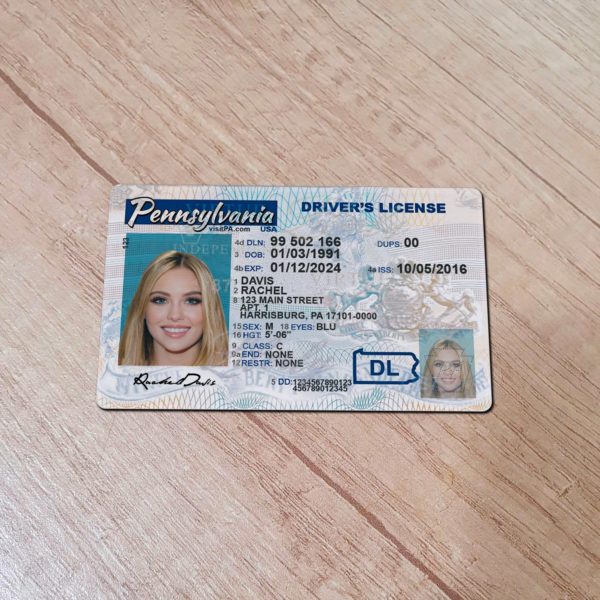 Pennsylvania Driver License Template PSD – Editable Classic ID for ...
