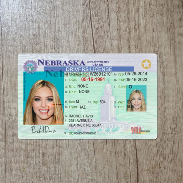 Nebraska Driver License Template PSD – Editable Farm-State ID for Rural ...