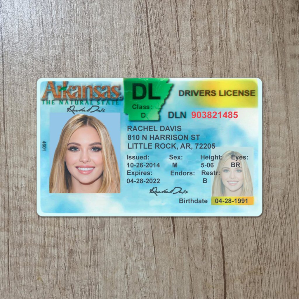 Arkansas Driver License PSD Template – High-Quality Novelty ID for ...