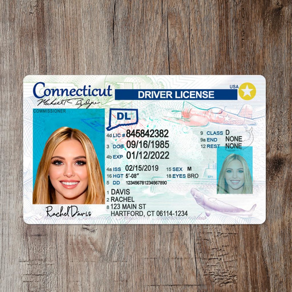 Connecticut Driver License Template PSD – Editable Digital ID for ...