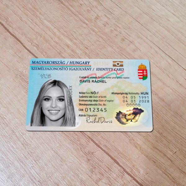 Editable Hungary ID Template | Ready-to-Use Digital File