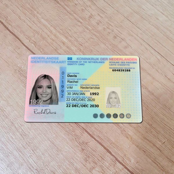 Netherlands ID Card Template | Editable Digital Version