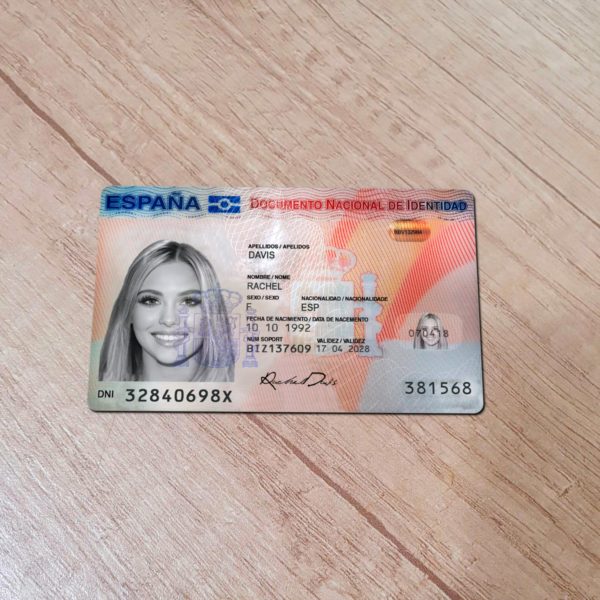 Realistic Spain ID Card Template | Instant Download