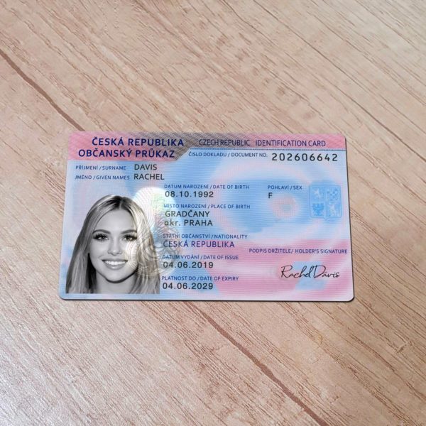 Professional Czech Republic ID Card | Editable PSD Format