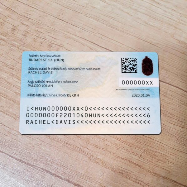 Editable Hungary ID Template | Ready-to-Use Digital File