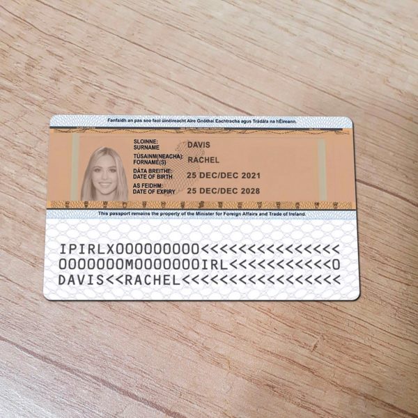 Ireland ID Card PSD | Editable & High-Resolution Format