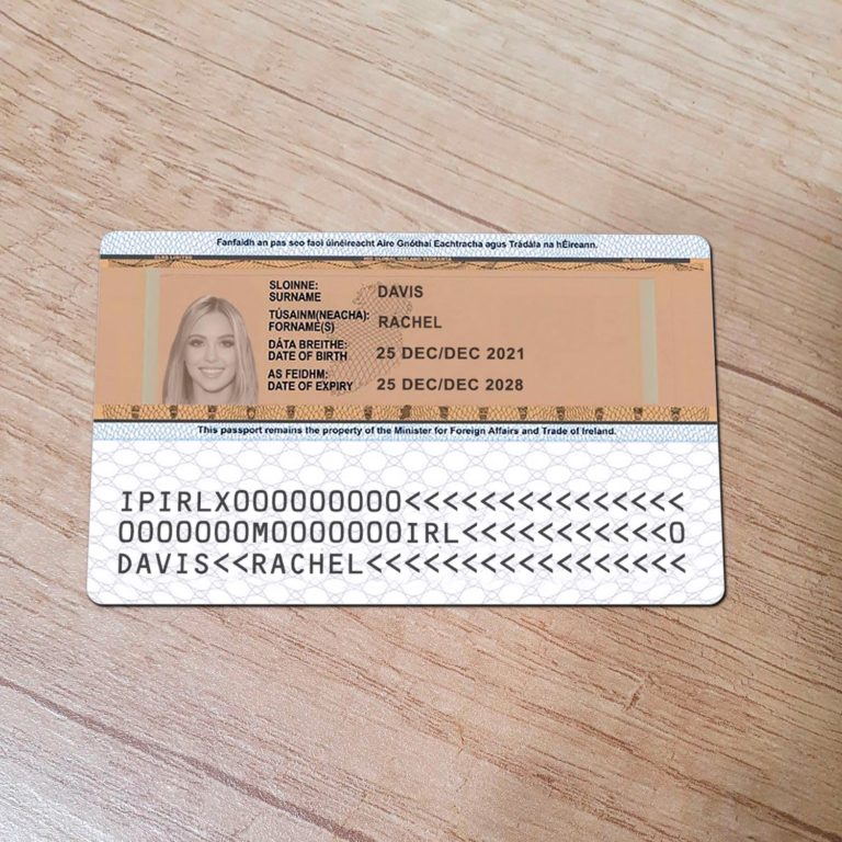 Ireland ID Card PSD | Editable & High-Resolution Format