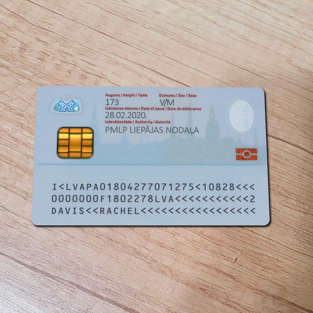 Latvia Identity Card Template | Editable PSD Layout