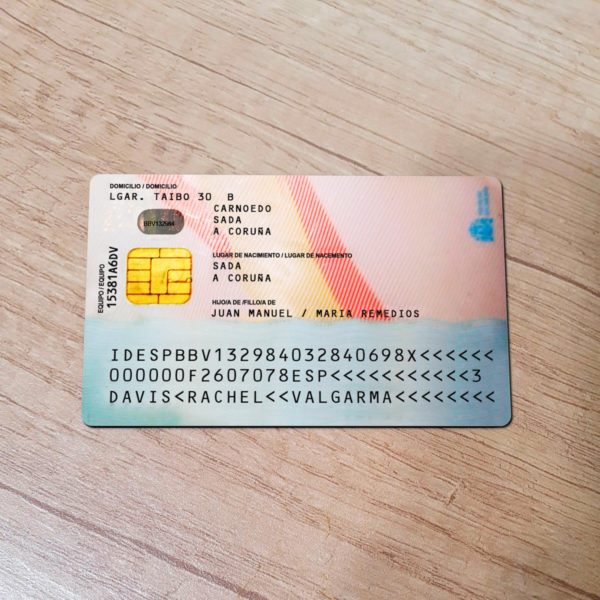 Realistic Spain ID Card Template | Instant Download