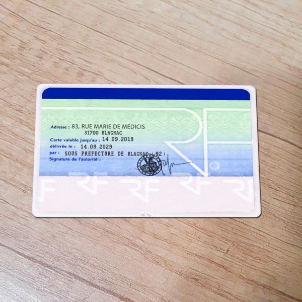 Realistic France ID Card Template | Instant Download