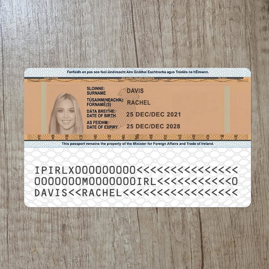 Ireland ID Card PSD | Editable & High-Resolution Format