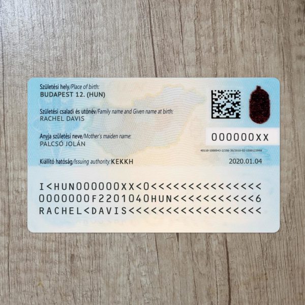 Editable Hungary ID Template | Ready-to-Use Digital File