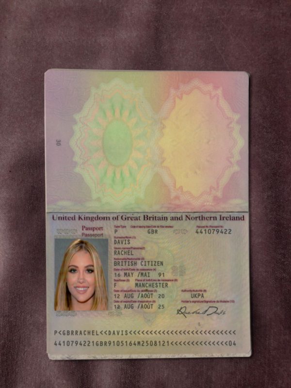 Custom Ireland Passport Template | PSD Format 2025