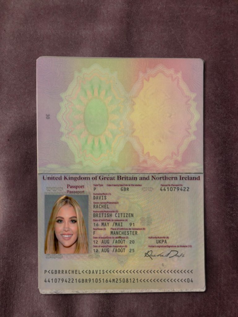 Custom Ireland Passport Template | PSD Format 2025