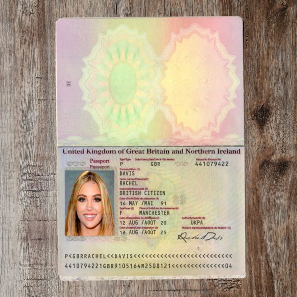 Custom Ireland Passport Template | PSD Format 2025