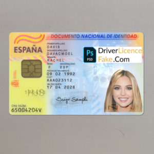 Editable Spain Identity Card | PSD + JPEG Package