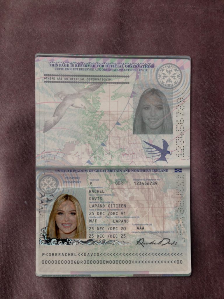 Passport Editable UK Passport Template | Professional PSD