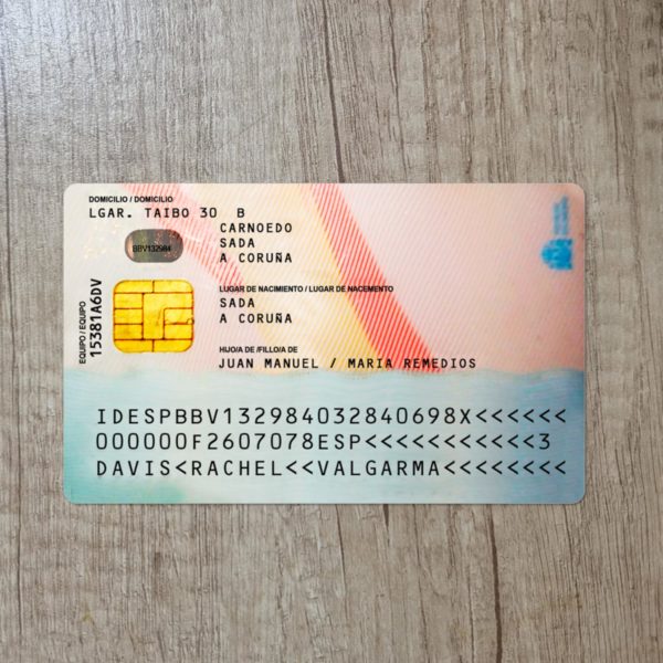 Realistic Spain ID Card Template | Instant Download