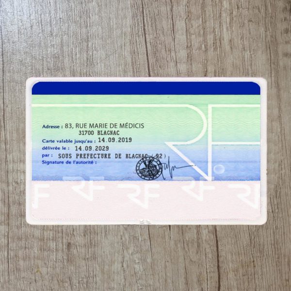 Realistic France ID Card Template | Instant Download