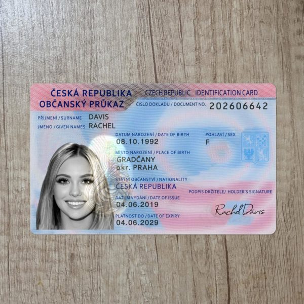 Professional Czech Republic ID Card | Editable PSD Format