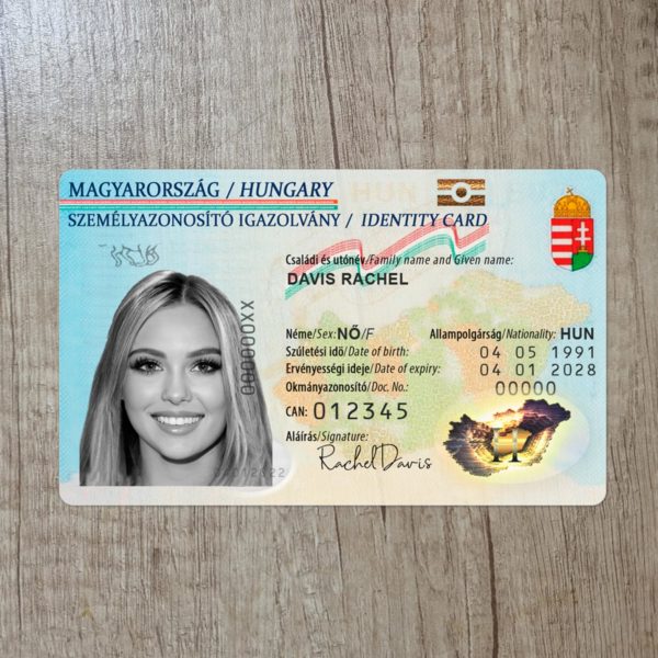 Editable Hungary ID Template | Ready-to-Use Digital File