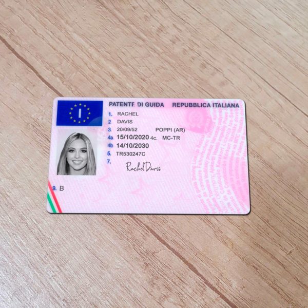 Editable Italy Driving License Template | 2025 Update