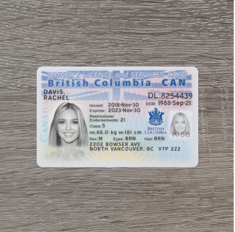 Canada British Columbia Editable DL PSD Template – Professional Layout