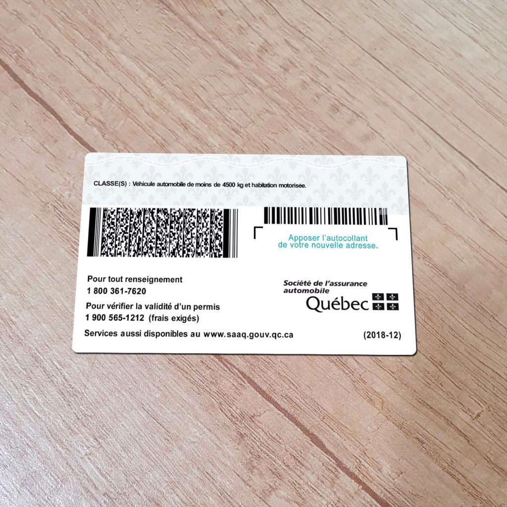 Editable Canada Quebec Driver License Template | PSD Download