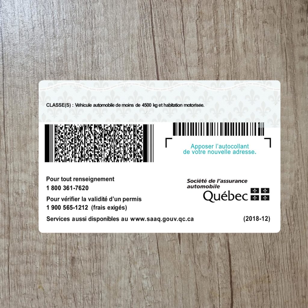 Editable Canada Quebec Driver License Template | PSD Download