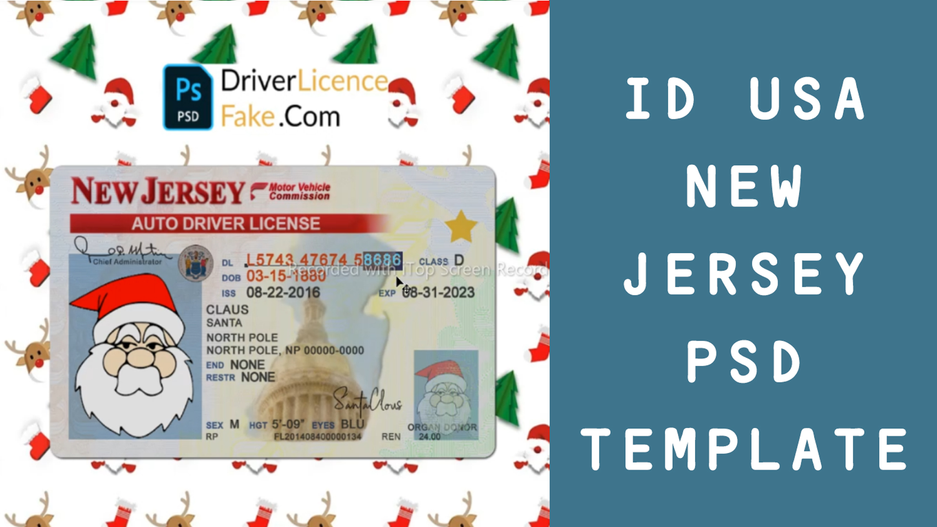 Photoshop Guide - Driver license template