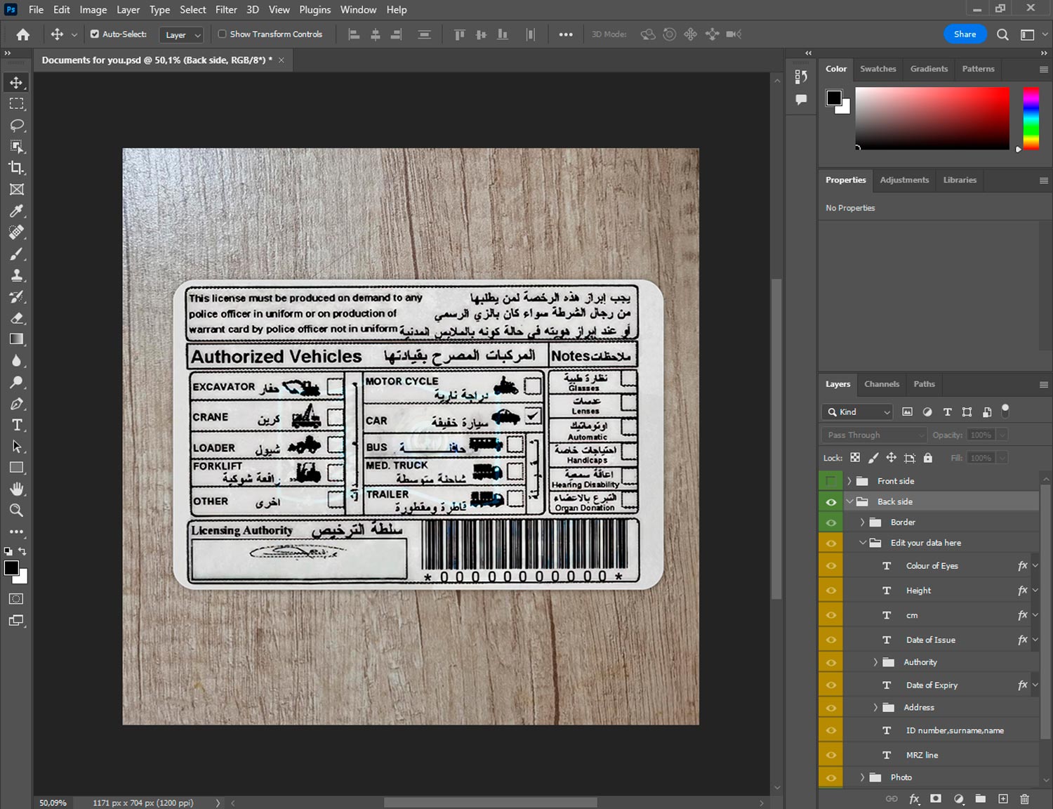 Qatar DL Template | Editable + Printable File