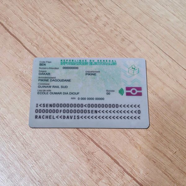 Senegal Editable ID Card Template | Print-Ready Design