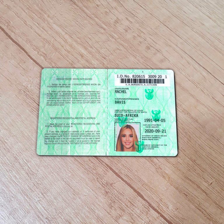 South Africa ID Card PSD | Editable & High-Resolution Format