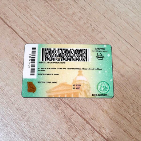 Georgia Driver License Template PSD – Editable Digital ID for Events ...