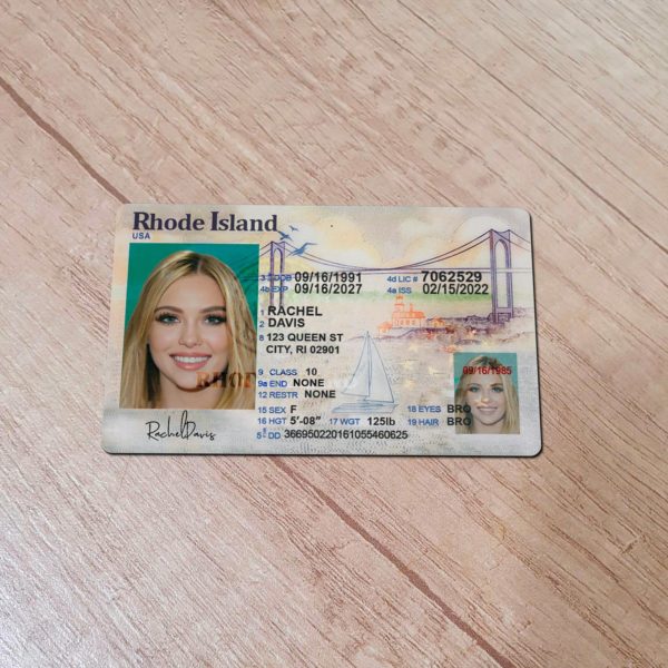 Rhode Island Driver License Template PSD – Editable Boutique ID for ...