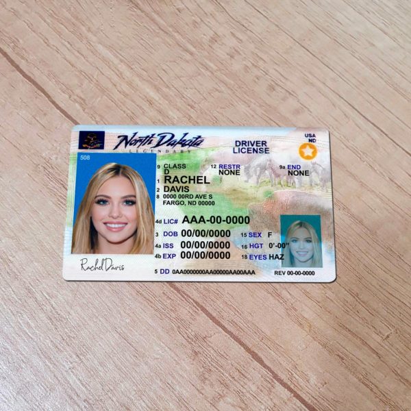 North Dakota Driver License Template PSD – Structured Editable ID for ...