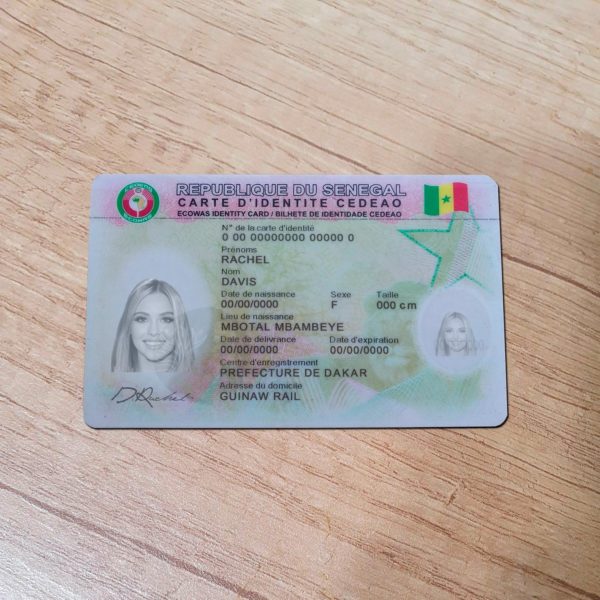 Senegal Editable ID Card Template | Print-Ready Design