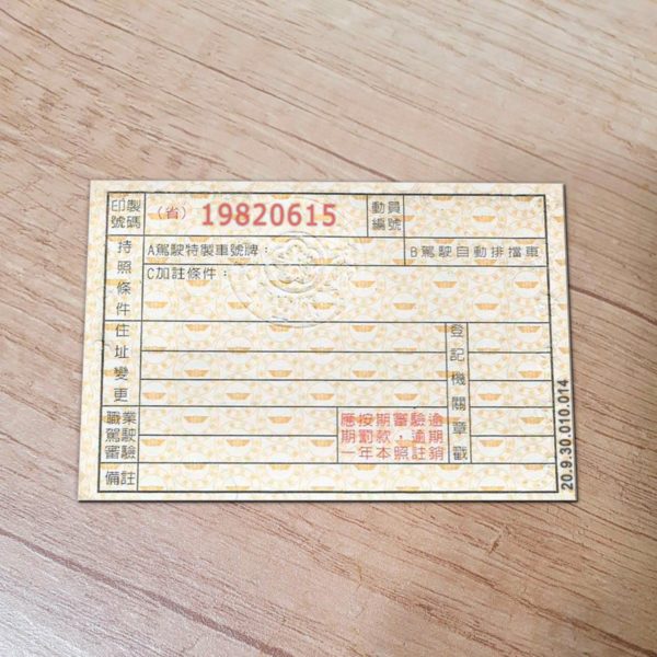 Editable Blank Taiwan ID Card | Download Now