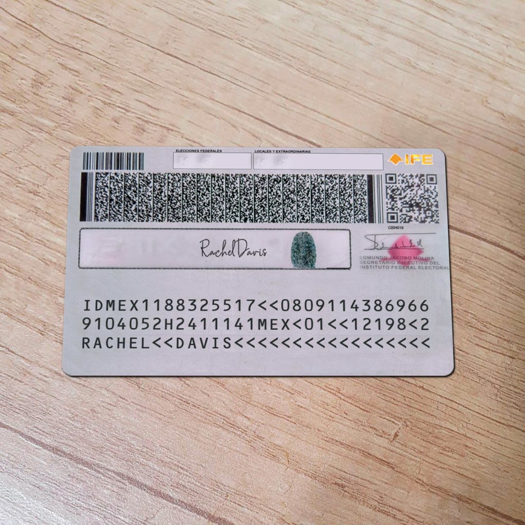 Editable Mexico ID Card Template | High-Quality Layout