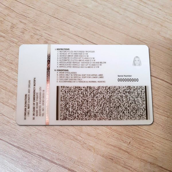 Editable Philippines Driver License Template | 2025 PSD