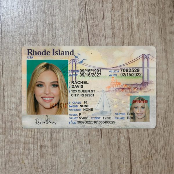 Rhode Island Driver License Template PSD – Editable Boutique ID for ...